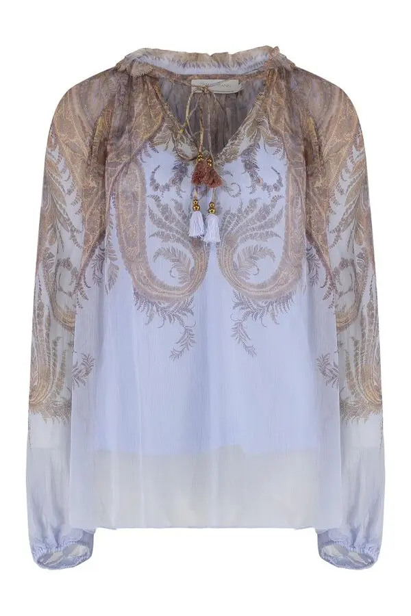 Zimmermann Billow Hypnotic Blouse - Multicolor