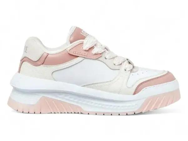 Versace Odyssey Low-top Sneakers - White/pink