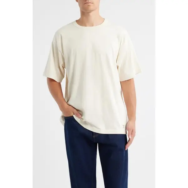 Edwin Oversize Heavyweight Cotton T-shirt - Natural