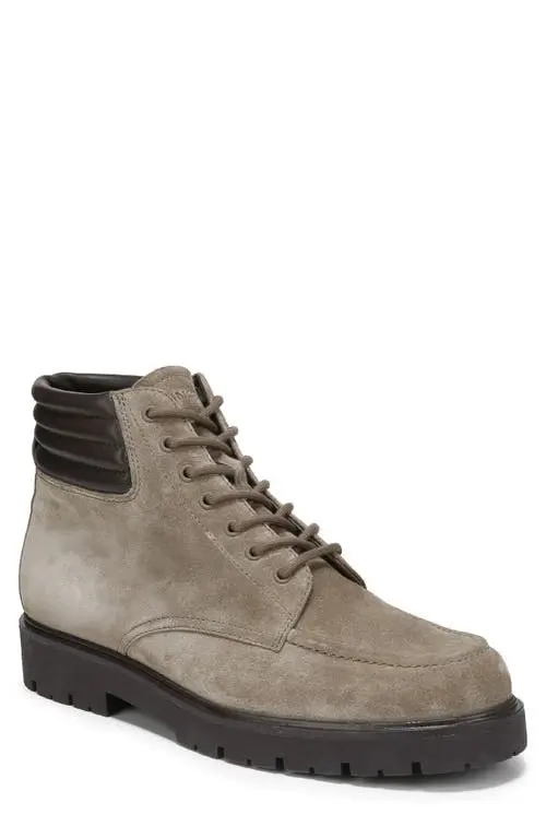 Vince Leonard Lugged Suede Boots - Flint