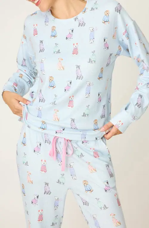 PJ Salvage Doggone Cold Long Sleeve Pajama Top