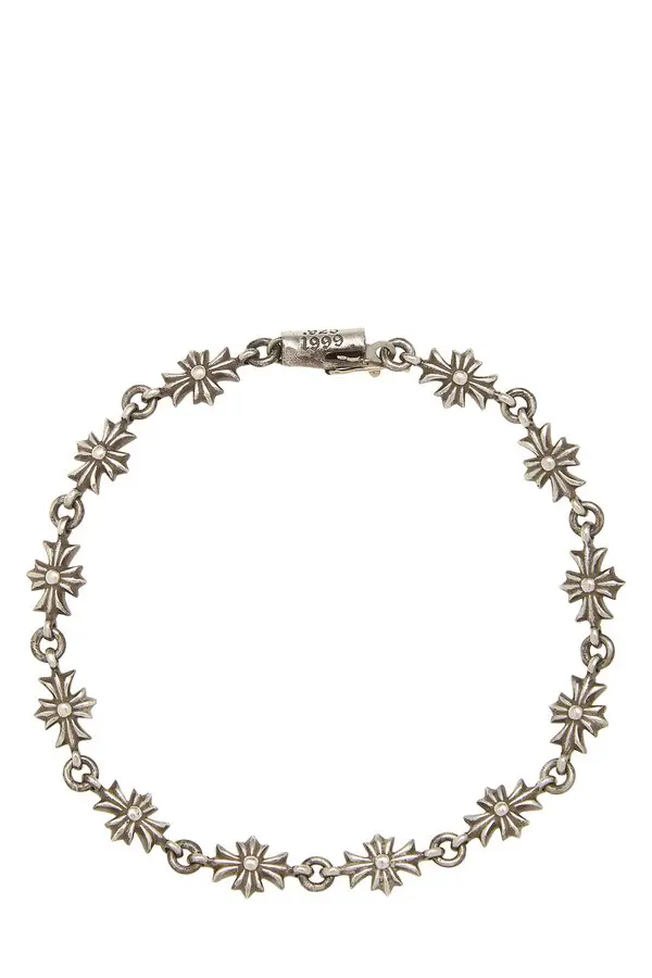 Chrome Hearts Sterling Crosses Bracelet