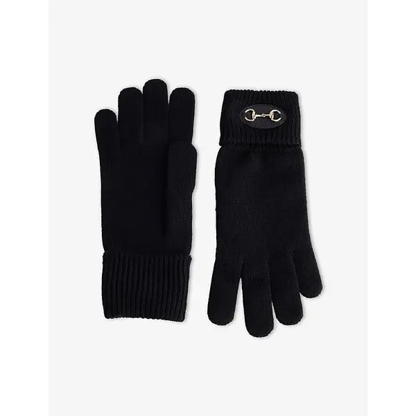 Gucci Horsebit Buckle Wool Gloves