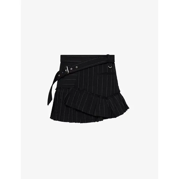 Isabel Marant Atrium Maddy Pinstripe Cotton-blend Mini Skirt