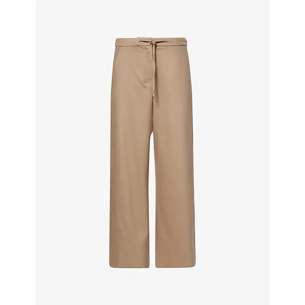 Max Mara Floria Straight-leg Wool Trousers
