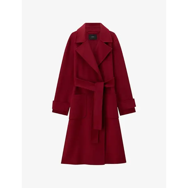 JOSEPH Arline Double-breasted Wool And Cashmere Coat