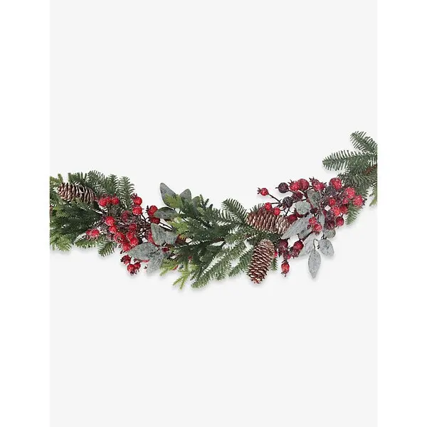 SELFRIDGES EDIT Fir Berry And Cone Artificial Christmas Garland