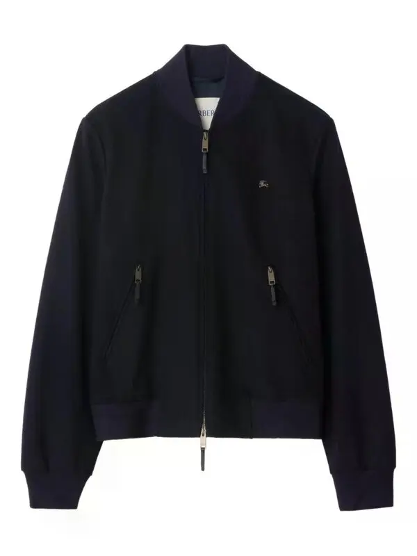 Burberry Equestrian Knight Bomber Jacket - Blue