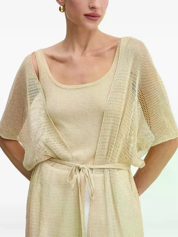 Liviana Conti Fringed Long Cardigan