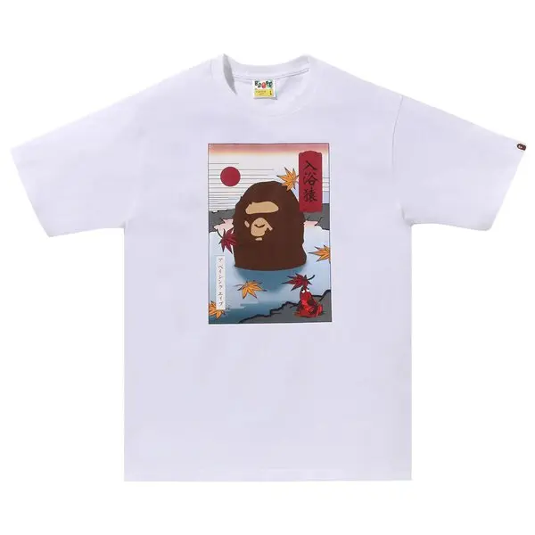 BAPE A Bathing Ape Japan Autumn Tee - White