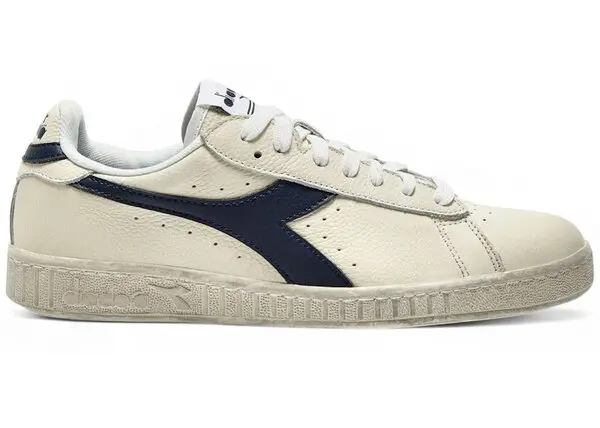 DIADORA Game L Low Waxedin Sneakers - White/blue Caspian Sea