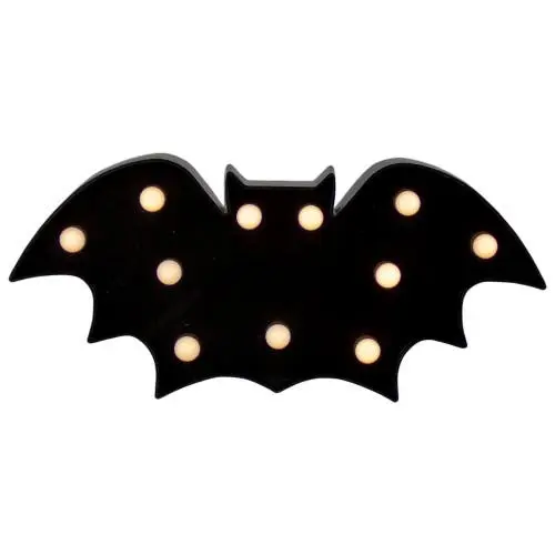 NORTHLIGHT Led Lighted Bat Halloween Marquee Sign12