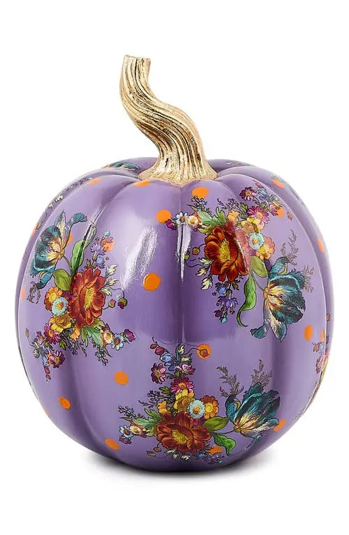 MACKENZIE-CHILDS Flower Market Small Pumpkin - Violet
