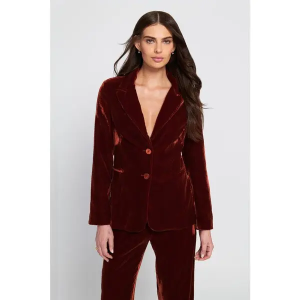 ELLE COLLECTION Velvet Blazer