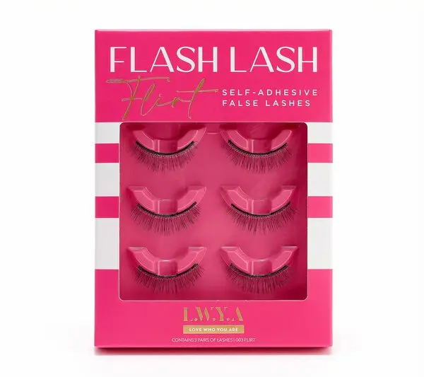 LWYA BY KIM GRAVEL Flash Lash Faux Lashc/o 3pc Set