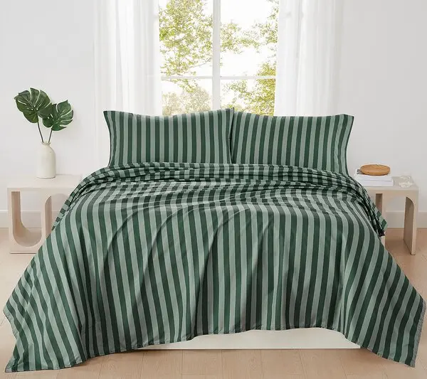 TRULY SOFT Weston Stripe 4 Piece King Sheet Set