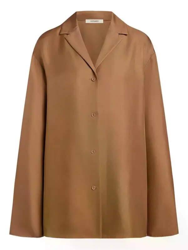 12 STOREEZ Button-down Silk Shirt