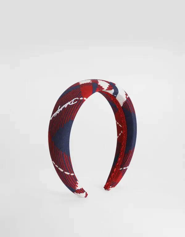 Dolce & Gabbana Tartan Print Headband