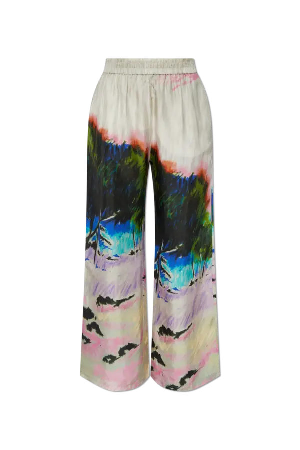 Munthe Printed Silk Trousers