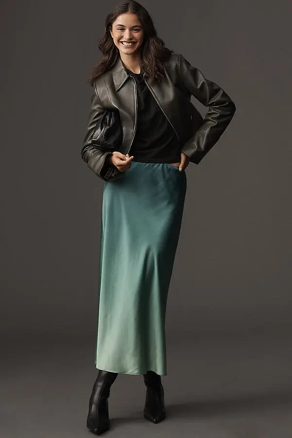 SIMONMILLER Cle Satin Maxi Skirt