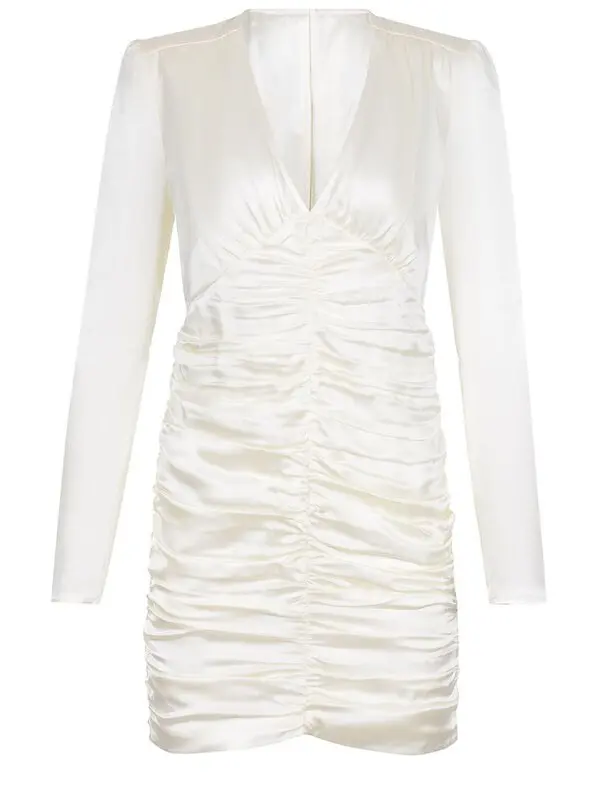 Remain Birger Christensen Silk Dress - Beige