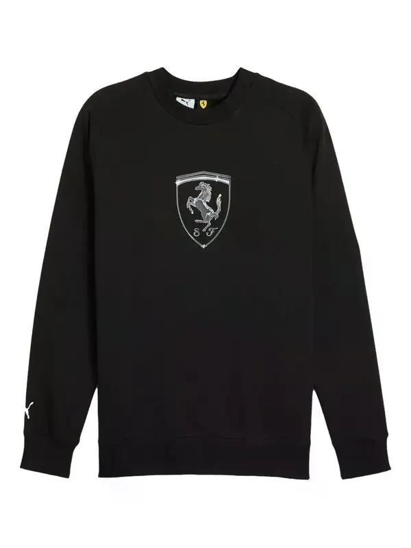 PUMA X Scuderia Ferrari Shield-graphic Cotton Sweatshirt