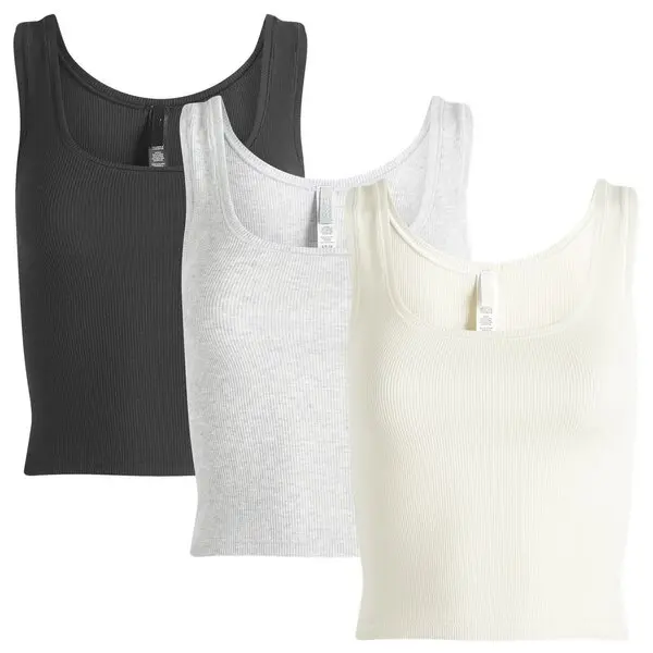 SKIMS Cotton Rib Bundle Tank 3 Pack