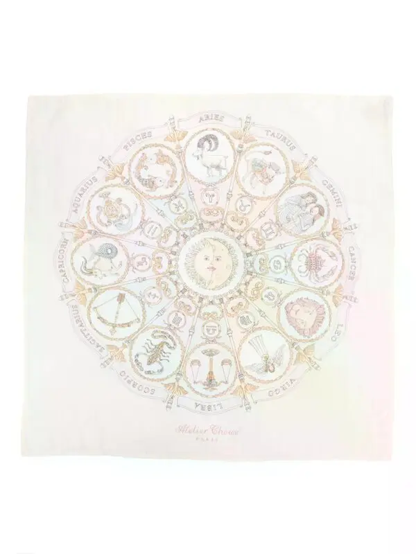 ATELIER CHOUX Zodiac Printed Blanket - Yellow