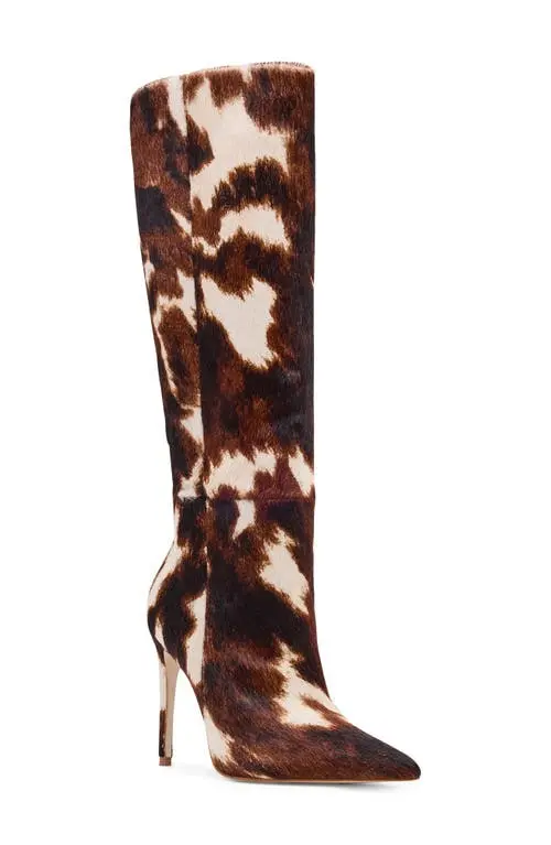 Steve Madden Nitro Genuine Calf Hair Knee High Boot