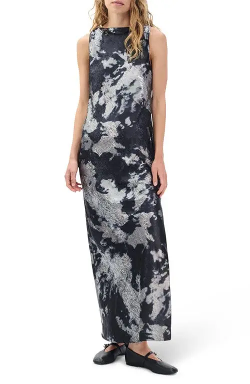 Rag & Bone Margaret Metallic Sleeveless Maxi Dress