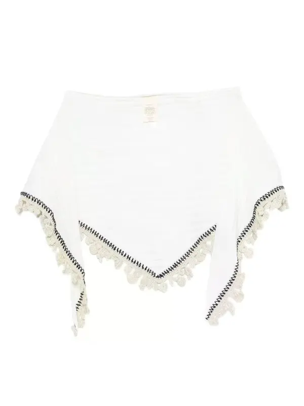 CORDERA Crochet-trim Wool Scarf