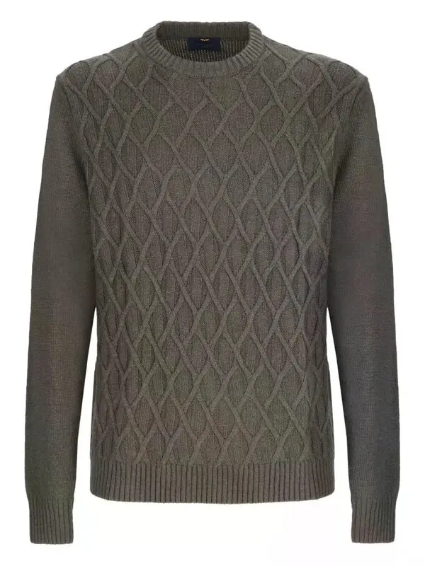 ARMATA DI MARE Diamond-pattern Cable-knit Sweater