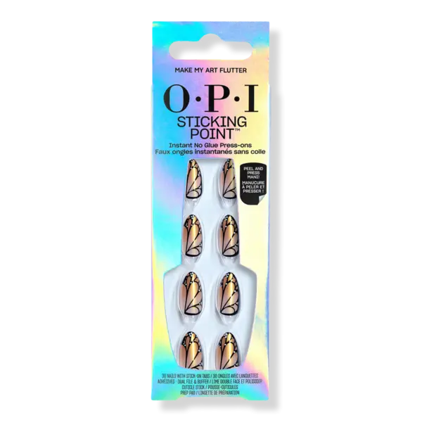 OPI Sticking Point Press On Nails - Make My Art Flutter