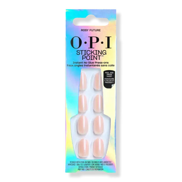 OPI Sticking Point Press On Nails - Rosy Future