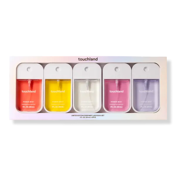 TOUCHLAND Limited Edition Power Mist Hydrating Hand Sanitizer Luscious 5-set