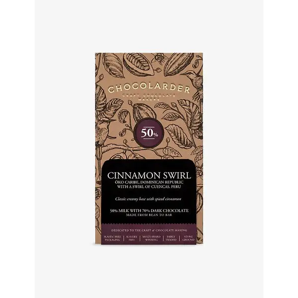 CHOCOLARDER Cinnamon Swirl Milk With Dark Chocolate Bar 70g