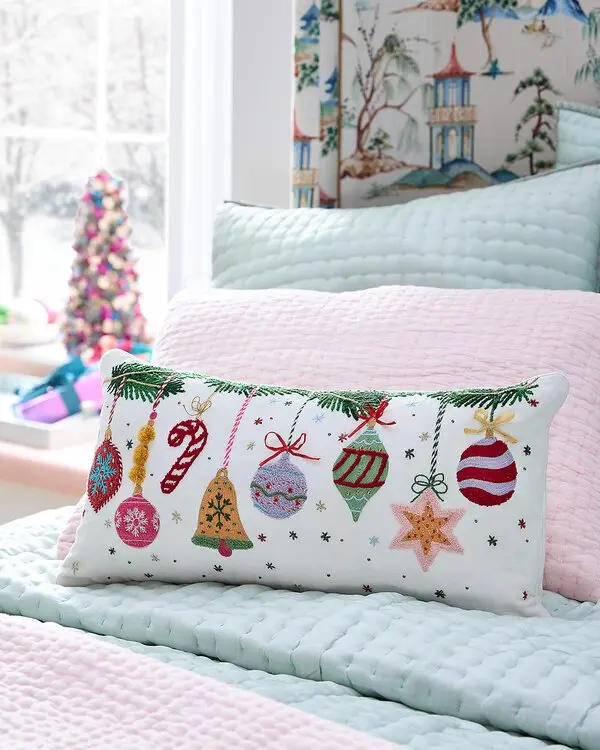 C & F Ornaments Velvet Pillow, 12" X 14