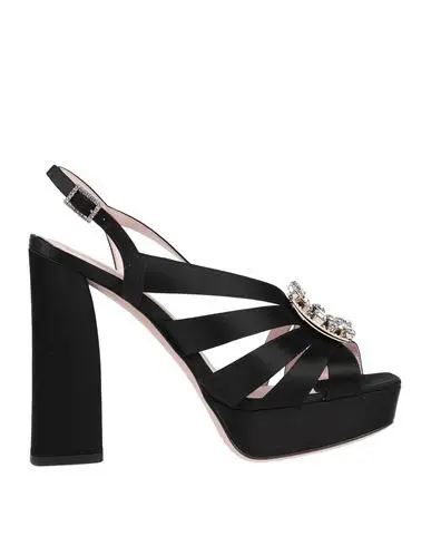 ROGER VIVIER Textile Fiber Sandals