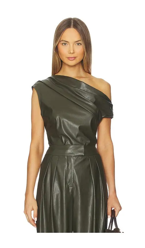 THE SEI Off Shoulder Top - Army
