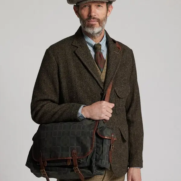 Ralph Lauren Check-print Oilcloth Messenger Bag