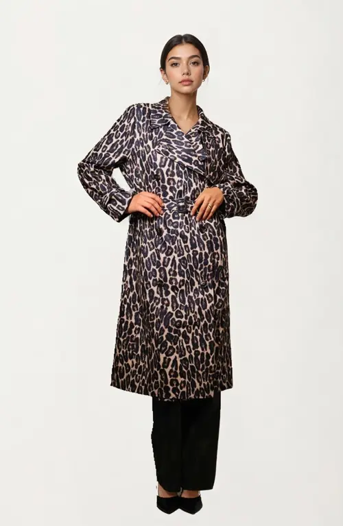 KNIT & LOUNGE Belted Longline Coat