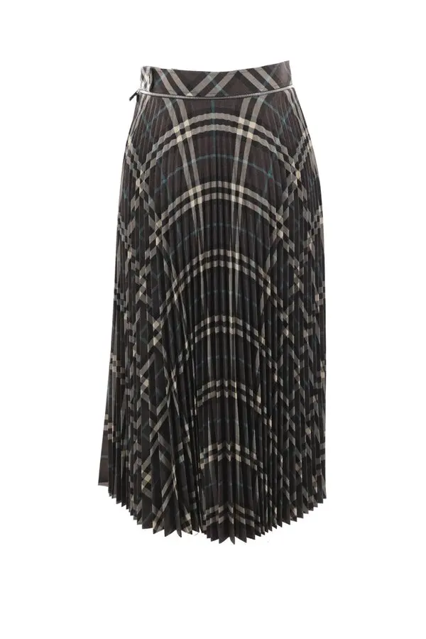 Burberry Pleated Midi Skirt