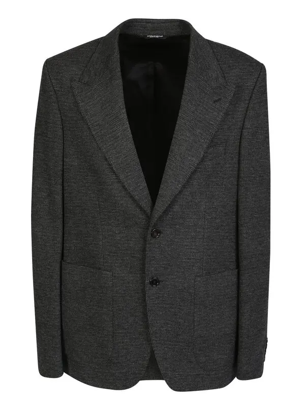 Dolce & Gabbana Checked Knit Blazer