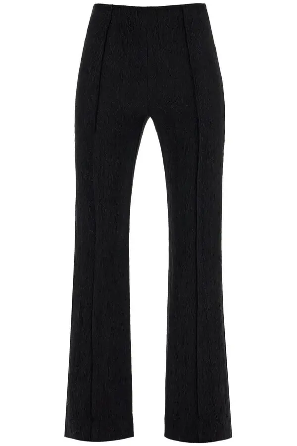 GANNI Stretch Viscose Flare Pants