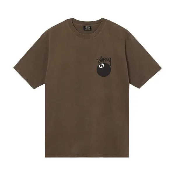 StÜssy 8 Ball Pigment Dyed Tee - Brown