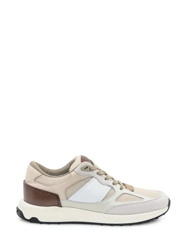 TOD'S Leather And Fabric Sneakers