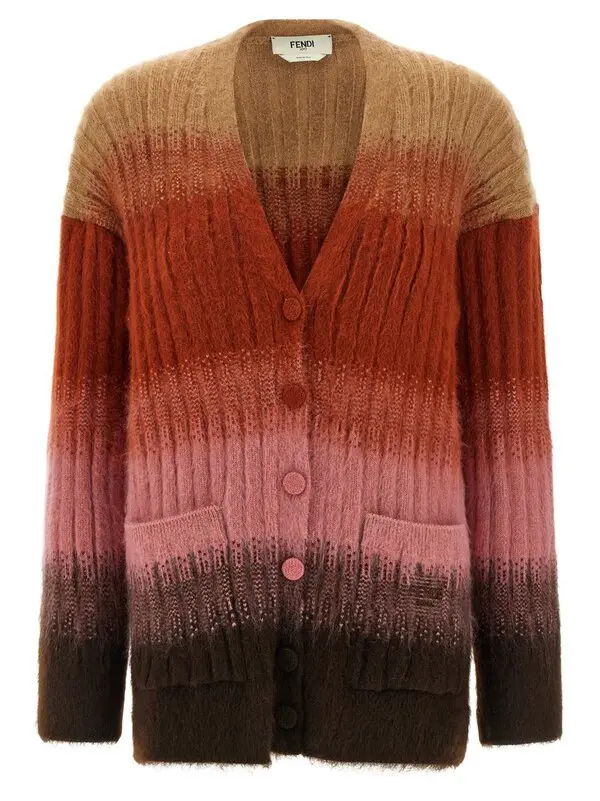 Fendi Vanisé Knit Cardigan - Multicolor