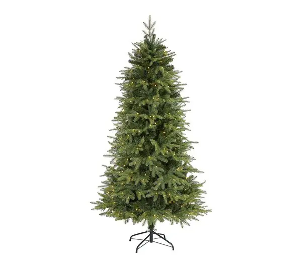 NEARLY NATURAL 6.5' Vancouver Fir Tree With 400 Led