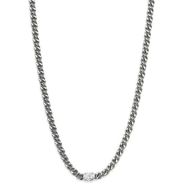 Nadri Cubic Zirconia Curb Chain Necklace