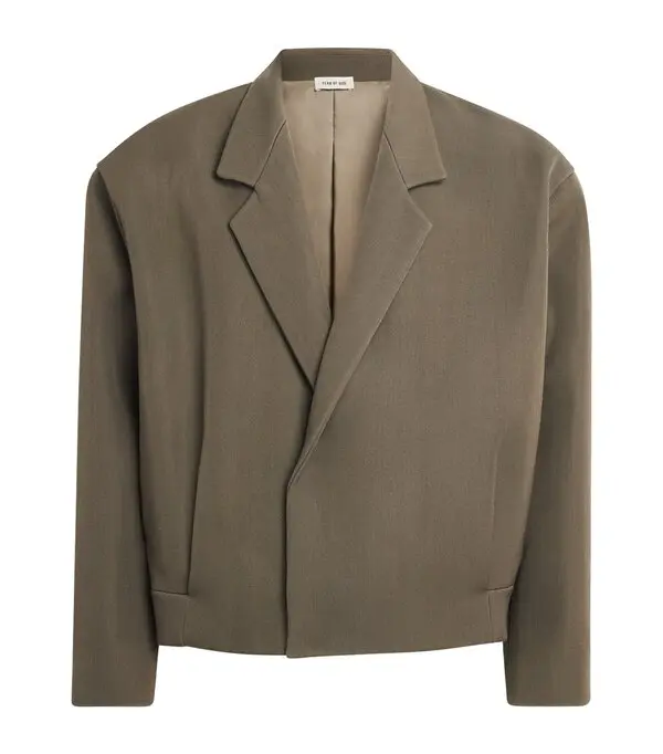 Fear Of God Virgin Wool-cotton Cropped Blazer